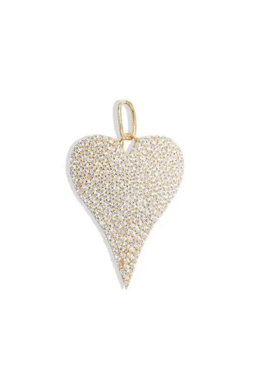 SHYMI Pavé Heart Charm - Gold/white