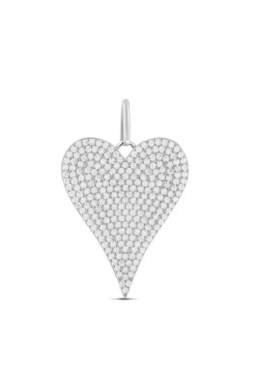 SHYMI Pavé Heart Charm - Silver/white