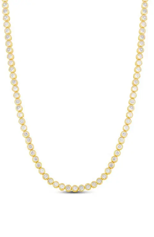 SHYMI Classic Round Choker Necklace - Gold/white