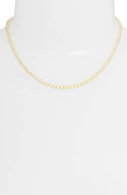 SHYMI Classic Round Choker Necklace - Gold/white