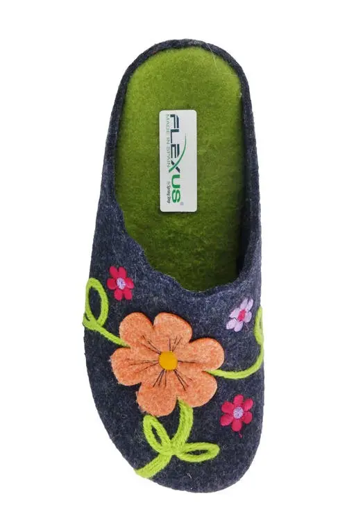 SPRING STEP SHOES Posie Slipper - Navy
