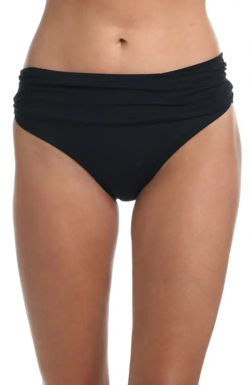 La Blanca Island Goddess Hipster Bikini Bottoms - Black