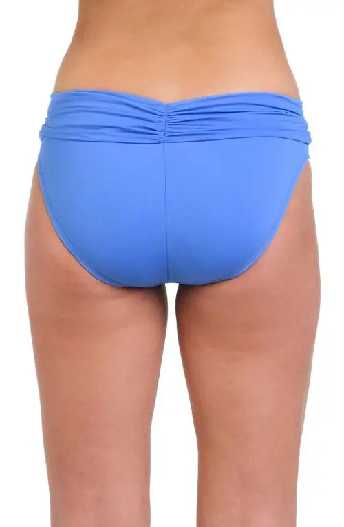 La Blanca Island Goddess Hipster Bikini Bottoms - Chambray