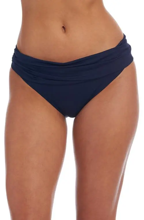 La Blanca Island Goddess Hipster Bikini Bottoms - Indigo