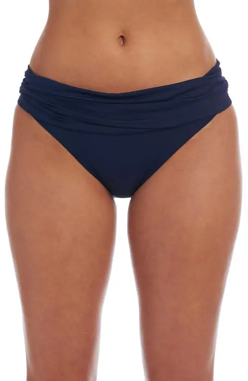 La Blanca Island Goddess Hipster Bikini Bottoms - Indigo