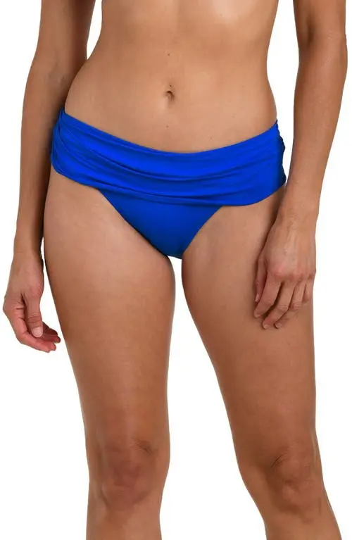 La Blanca Island Goddess Hipster Bikini Bottoms - Lapis