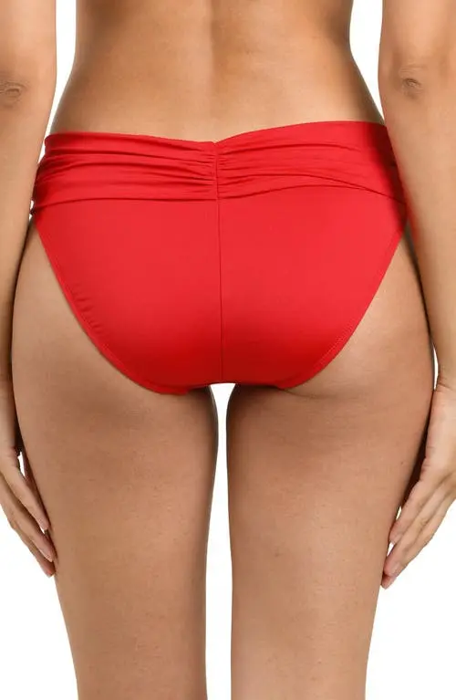 La Blanca Island Goddess Hipster Bikini Bottoms - Ruby