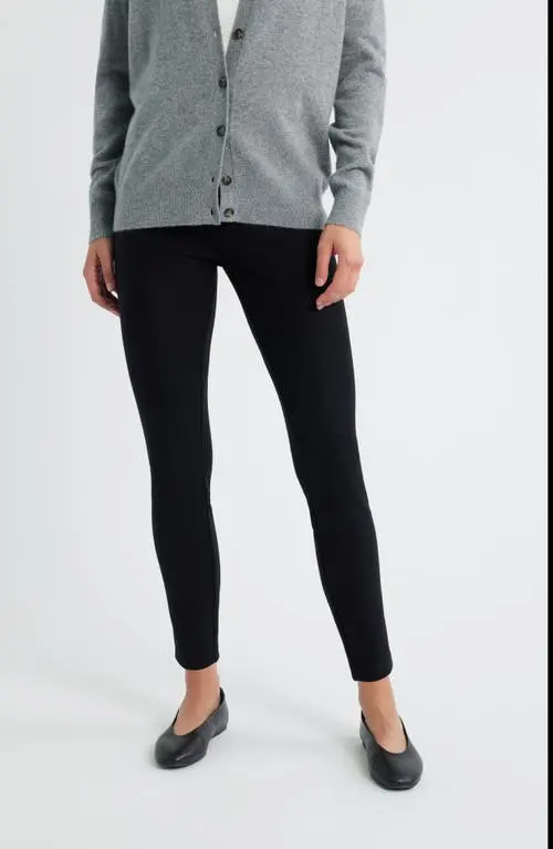 Hue High Waist Denim Leggings - Black