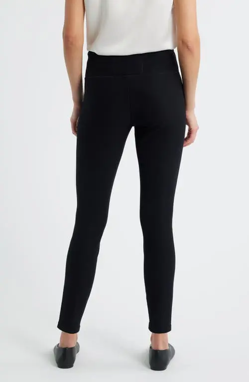 Hue High Waist Denim Leggings - Black