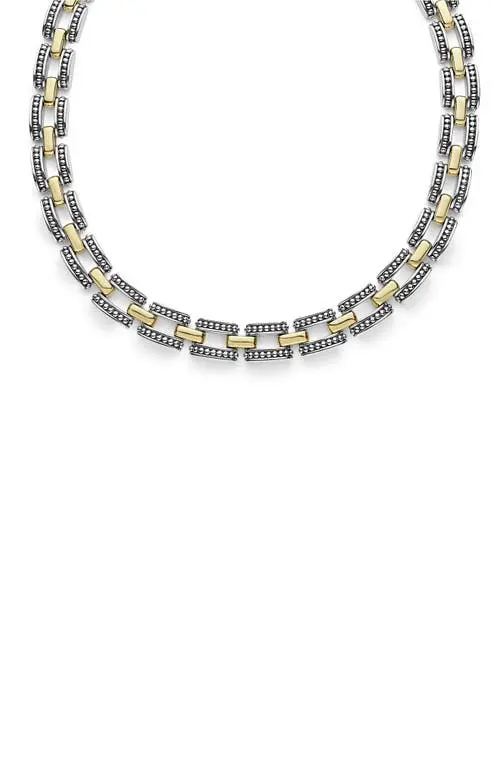 Lagos High Bar Link Collar Necklace