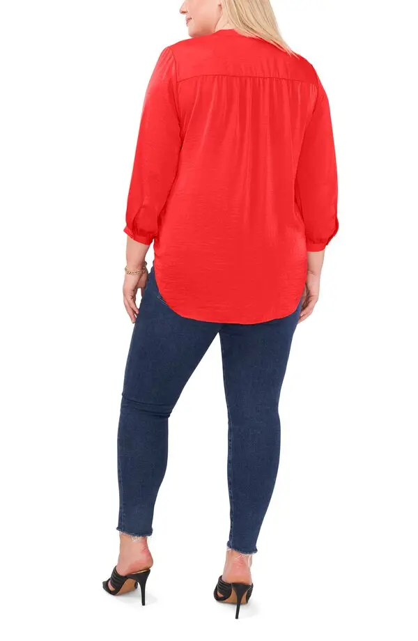 Vince Camuto Rumpled Satin Blouse