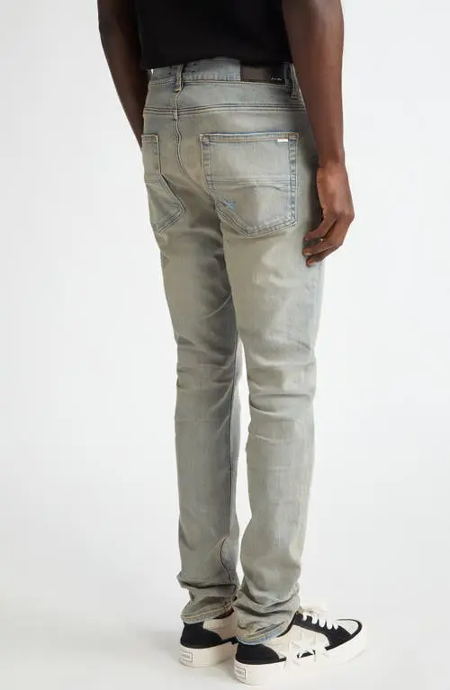 Amiri Stack Slim Fit Jeans - Antique Indigo