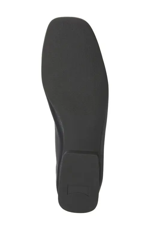 Camper Casi Myra Ballerina Flat - Black Smooth