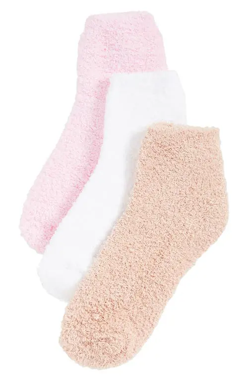 STEMS 3-pack Lounge Ankle Socks - Ivory/blush/dusty