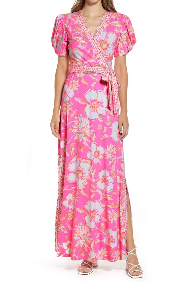 chinese dress ladies Women's UPF 50+ Kaden Chillylilly Maxi Dress in Pink main image 1