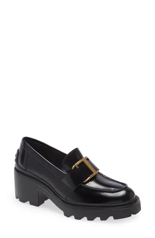 TOD'S Buckle Moc Toe Loafer