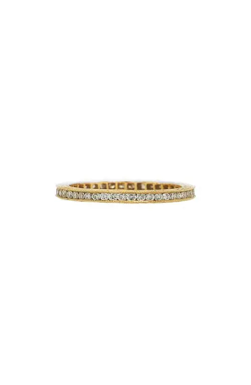 Sethi Couture Channel Set Diamond Band Ring - Gold