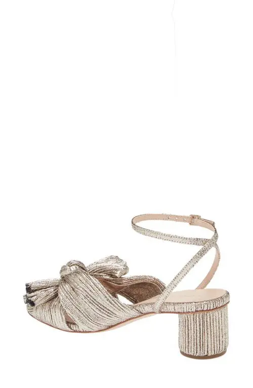 LOEFFLER RANDALL Dahlia Ankle-strap Knotted Sandals - Champagne