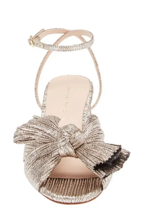 LOEFFLER RANDALL Dahlia Ankle-strap Knotted Sandals - Champagne