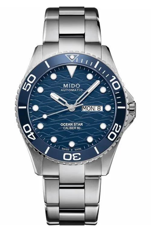 MIDO Ocean Star 200 Bracelet Watch - Silver