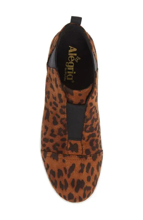 ALEGRIA BY PG LITE Parker Pull-on Platform Sneaker - Leopard Print Leather