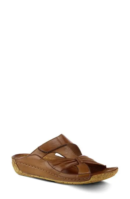 SPRING STEP SHOES Gretta Wedge Sandals - Brown