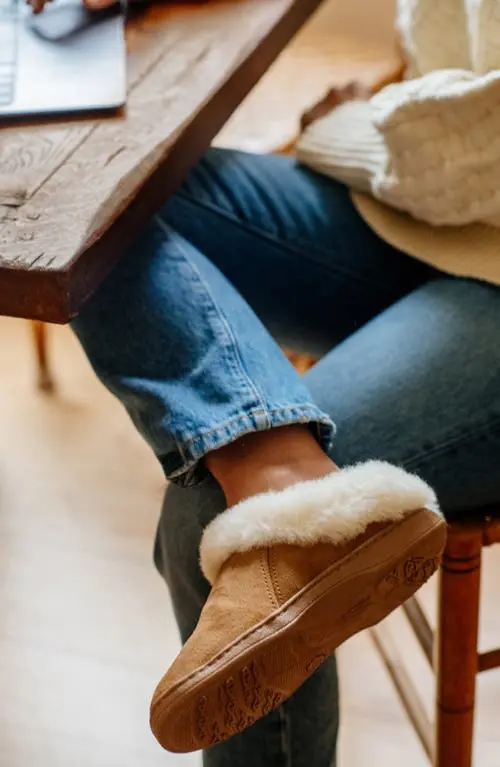 Acorn Genuine Shearling Mule Slipper