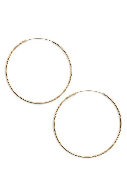 Argento Vivo Extra Large Endless Hoop Earrings - Gold