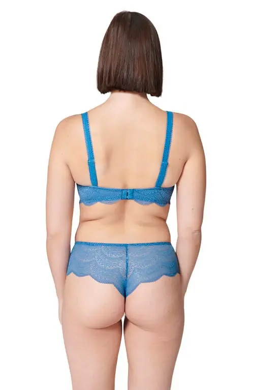 Simone Perele Karma Lace Boyshorts - Myosotis Blue