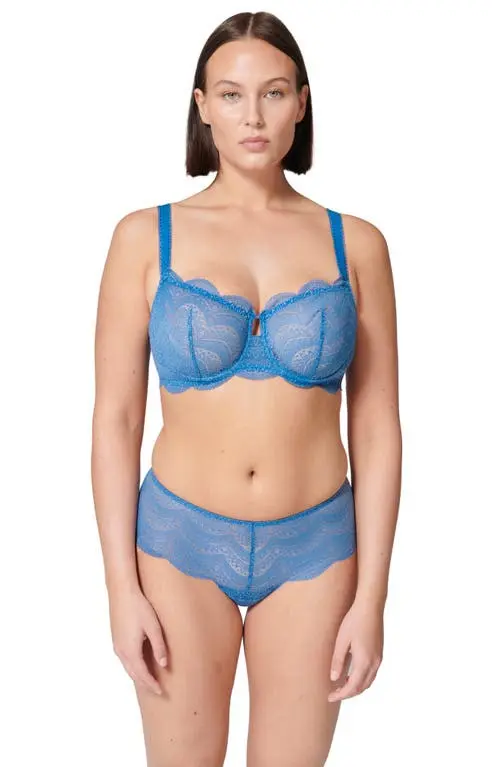 Simone Perele Karma Lace Boyshorts - Myosotis Blue