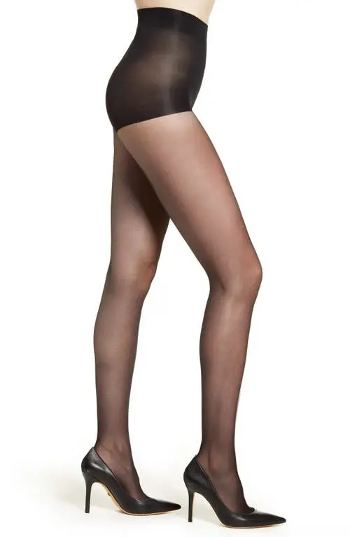 Natori Shimmer Sheer Tights - Black