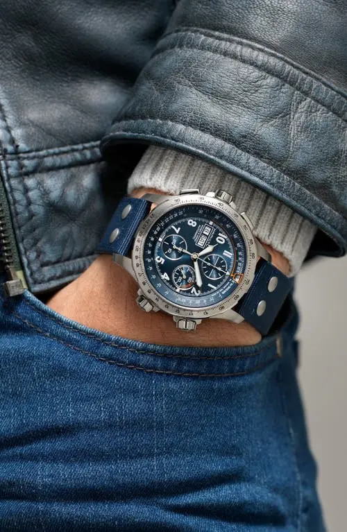 Hamilton Khaki Aviation X-wind Automatic Chronograph Strap Watch