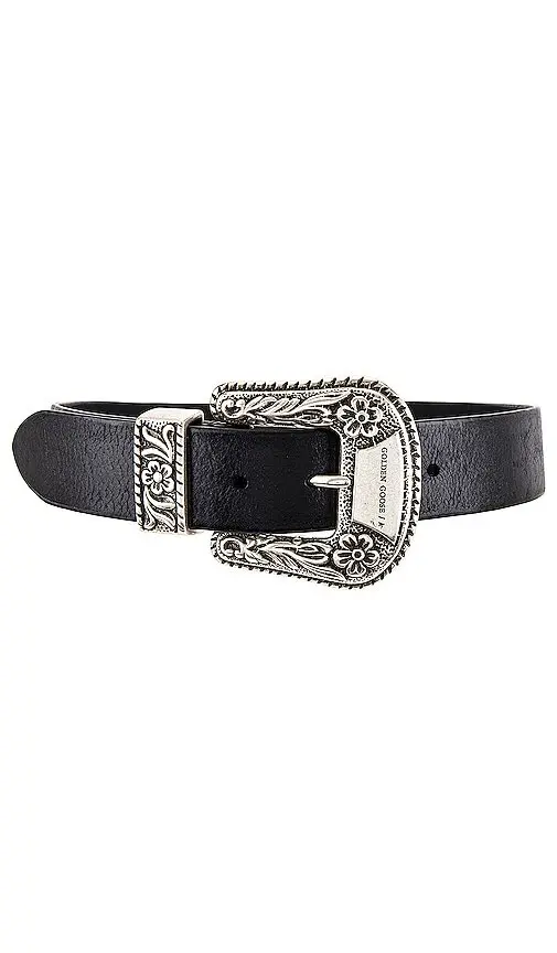 GOLDEN GOOSE Washed Leather Lace Belt