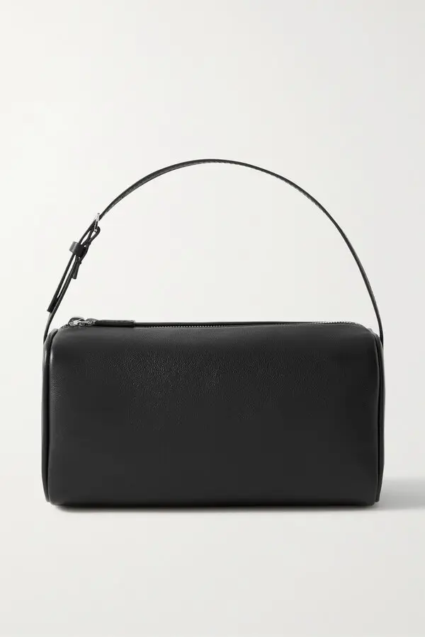 THE ROW 90s Small Leather Tote - Black