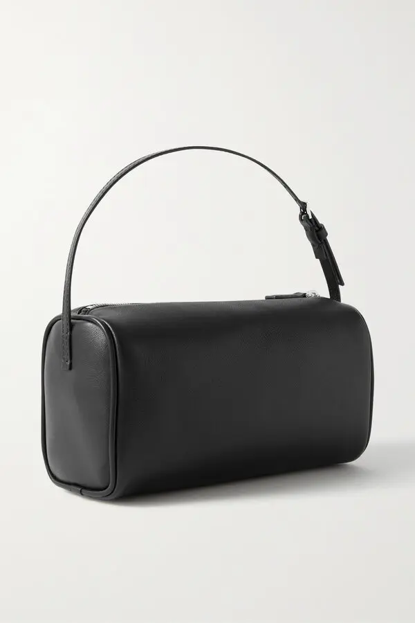 THE ROW 90s Small Leather Tote - Black