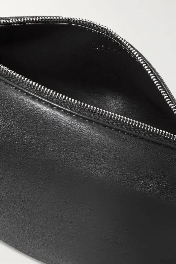 THE ROW 90s Small Leather Tote - Black