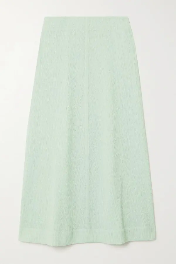 JIL SANDER Textured-crepe Midi Skirt