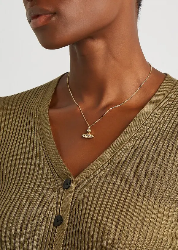 Vivienne Westwood Pina Bas Relief -Tone Orb Necklace - Gold