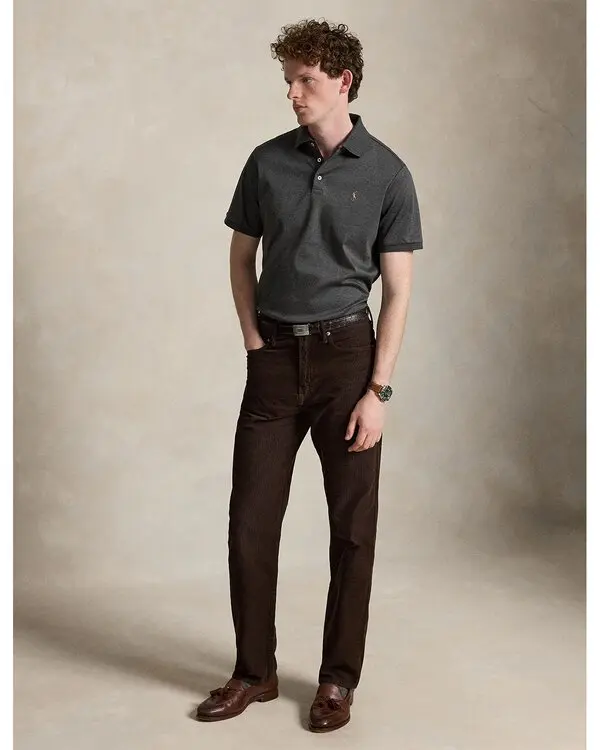 Polo Ralph Lauren Soft Cotton Polo Shirt - Grey Heather