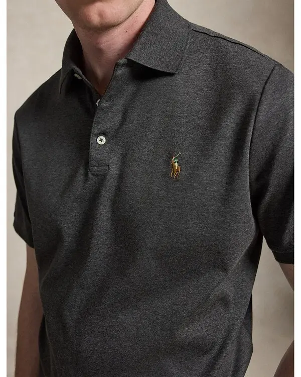 Polo Ralph Lauren Soft Cotton Polo Shirt - Grey Heather