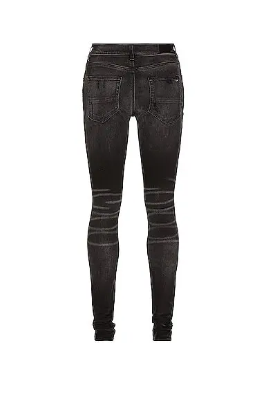 Amiri Mx1 Cracked Pink Leather In Black