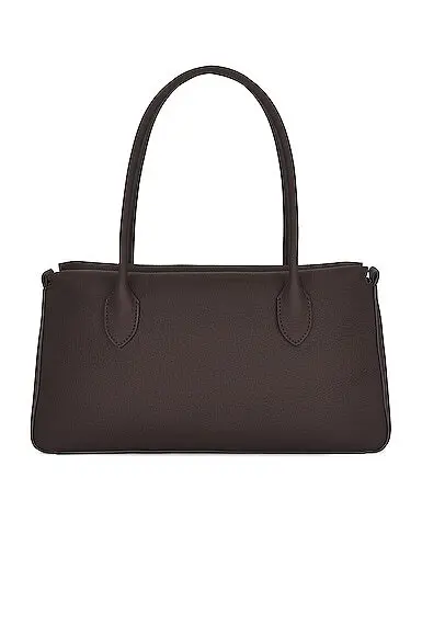 THE ROW E/w Top Handle Bag In Chocolate