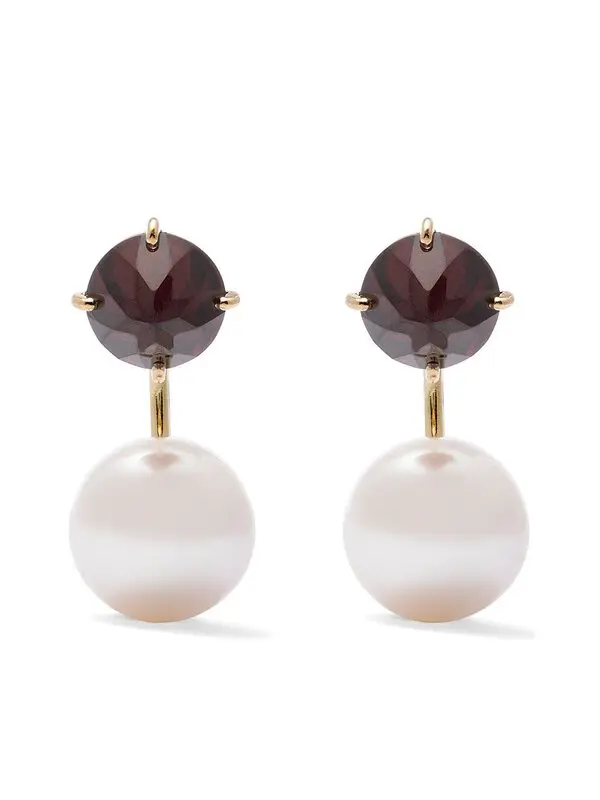 TASAKI Refined Rebellion Plus Garnet Earrings - Red