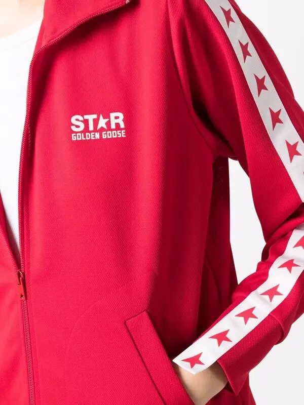 GOLDEN GOOSE Star-print Two-tone Bomber Jacket