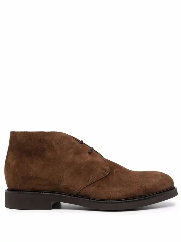 DOUCAL'S Lace-up Suede Desert Boots