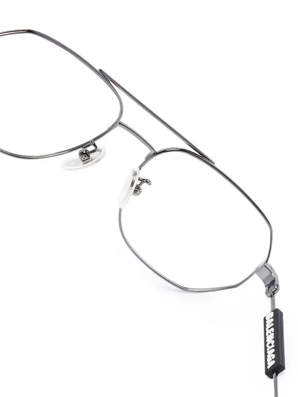 Balenciaga Logo Navigator Glasses