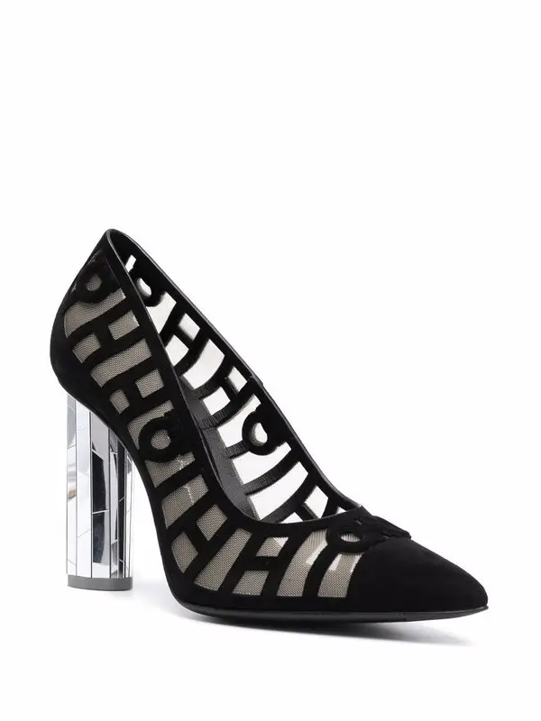 FERRAGAMO Mirrored Heel Pumps