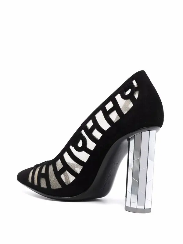 FERRAGAMO Mirrored Heel Pumps