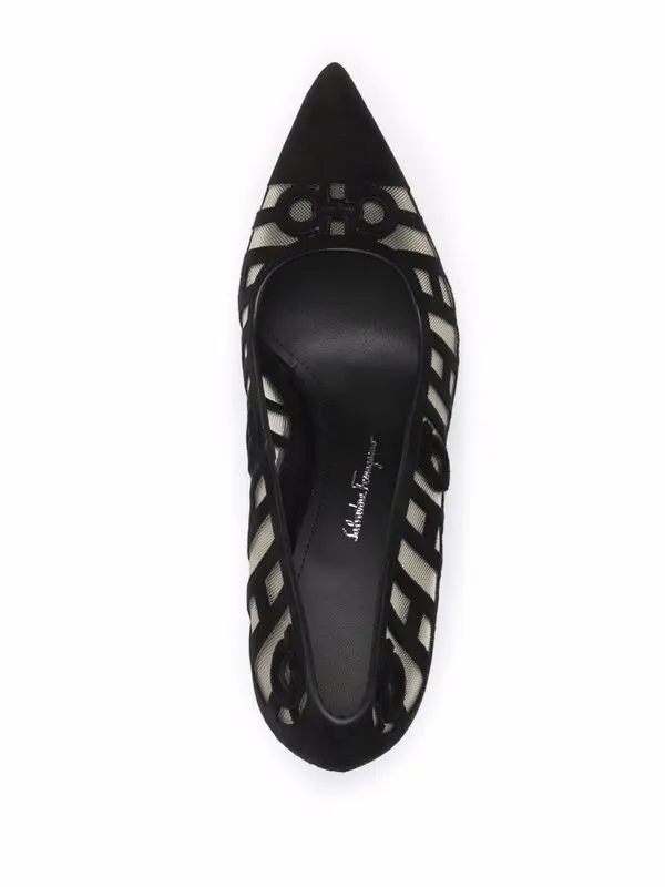 FERRAGAMO Mirrored Heel Pumps
