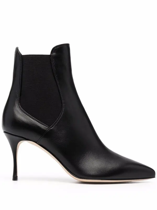 SERGIO ROSSI 80mm Godiva Chelsea Boots